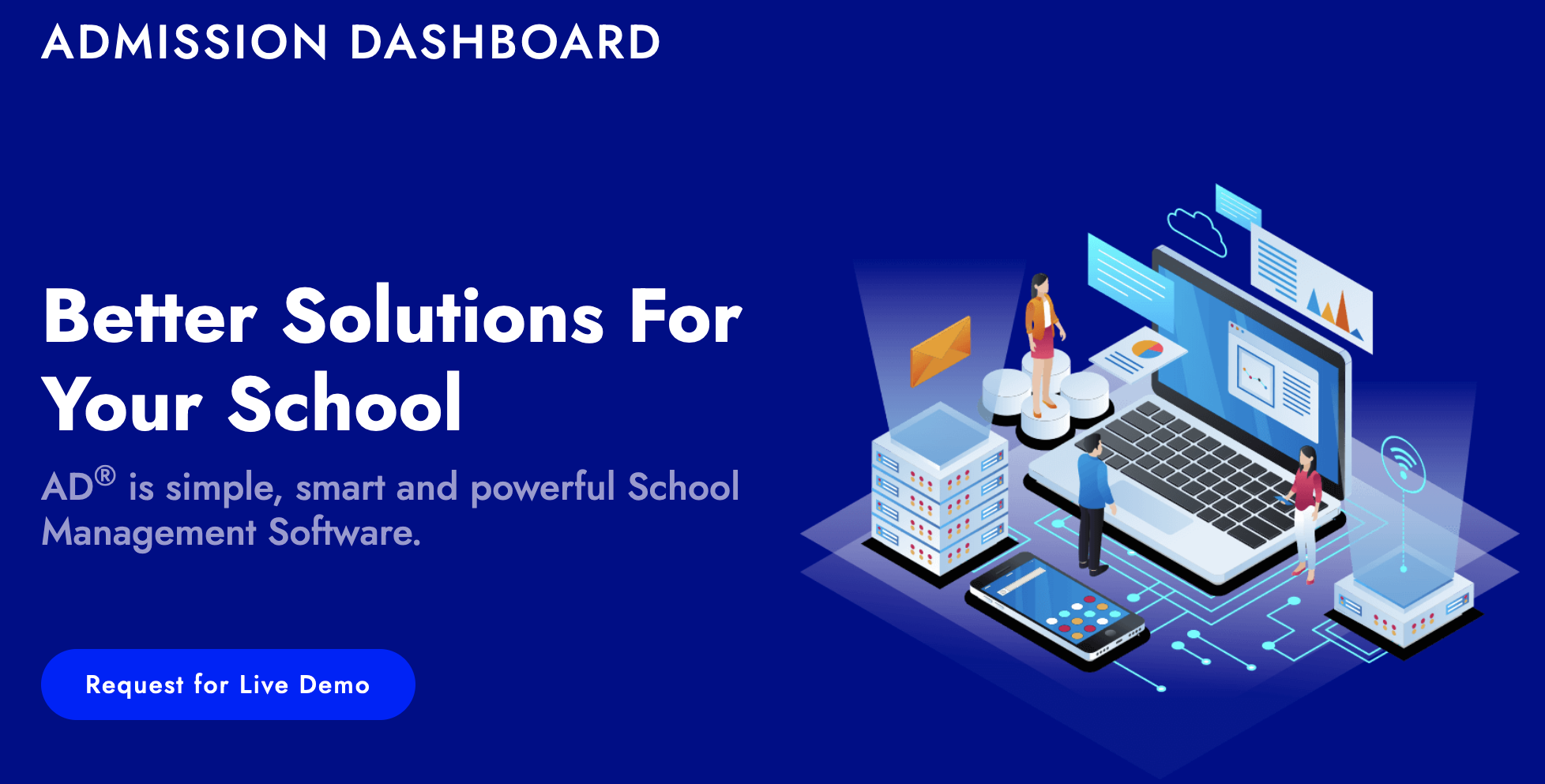 Best School Management Software & School ERP - Admission Dashboard